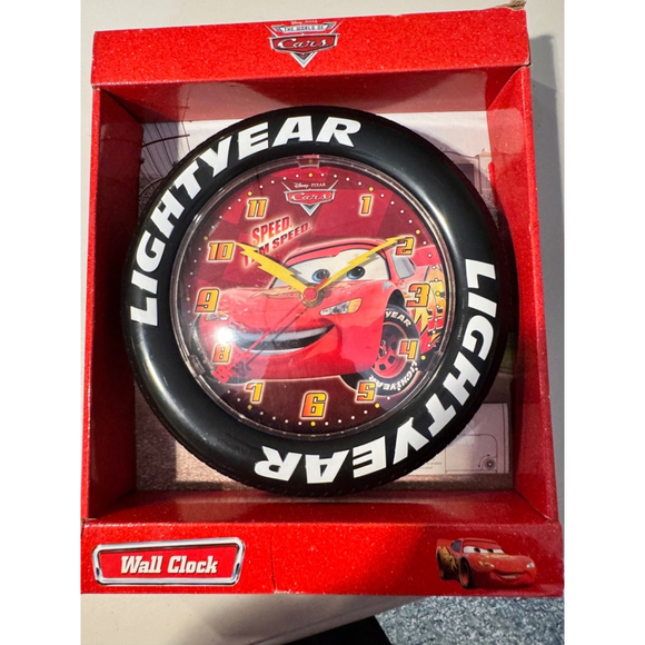 Disney Pixar Cars | Wall Decor | Disney Pixar Cars Wall Clock Tire ...